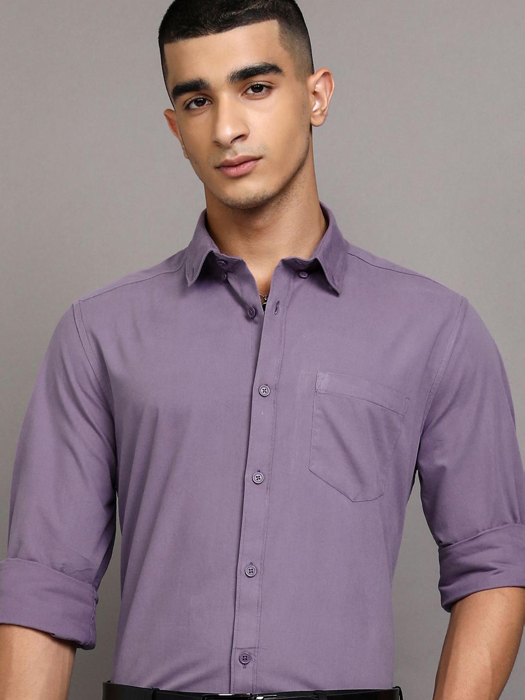 Buy Ketch Men Solid Button Down Casual Slim Fit Shirt - Shirts for Men ...