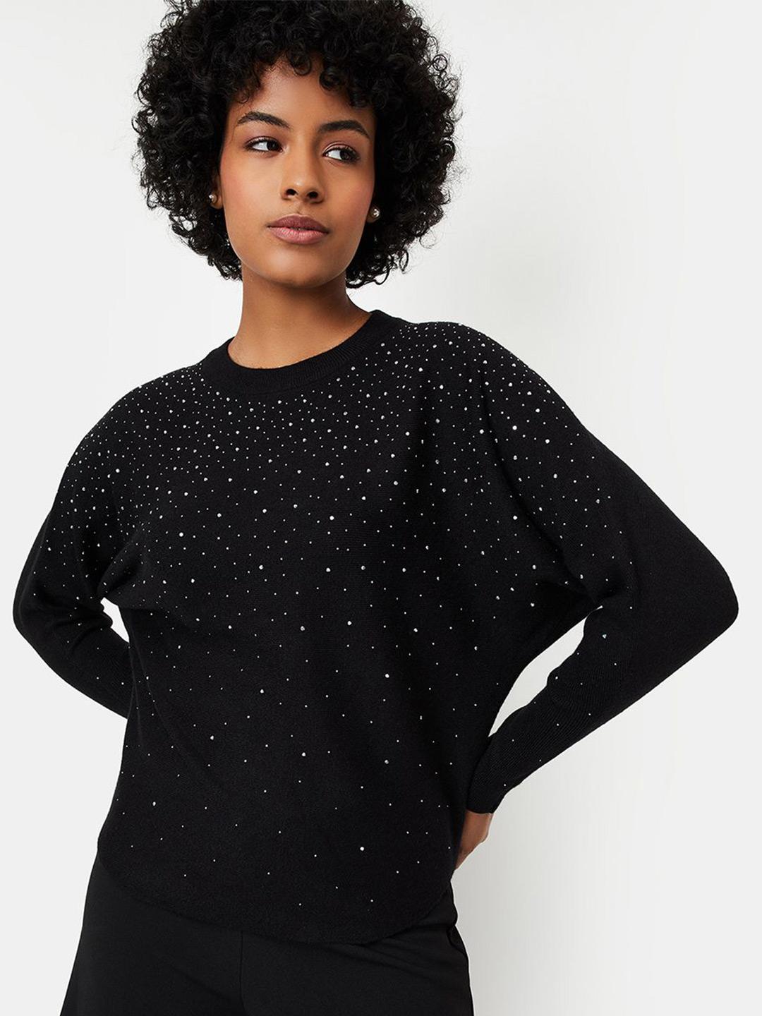 Buy Max Women Self Design Pullover - Sweaters for Women 31301162 | Myntra