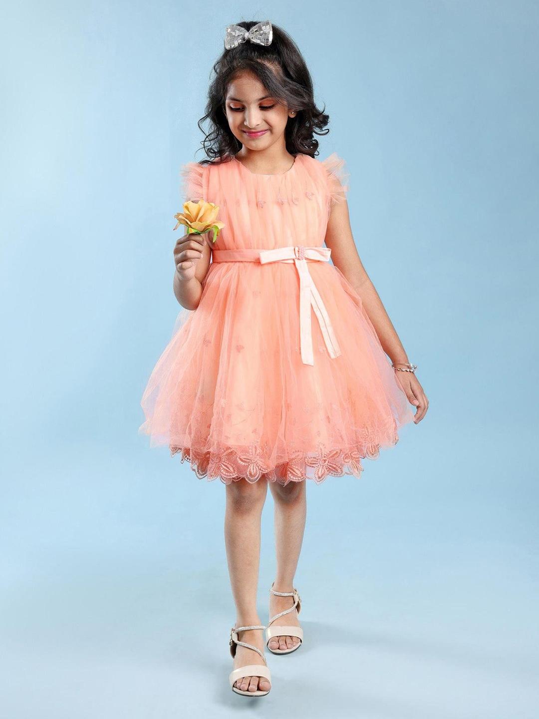 Buy Mark & Mia Girls Floral Embroidered A Line Dress - Dresses for ...