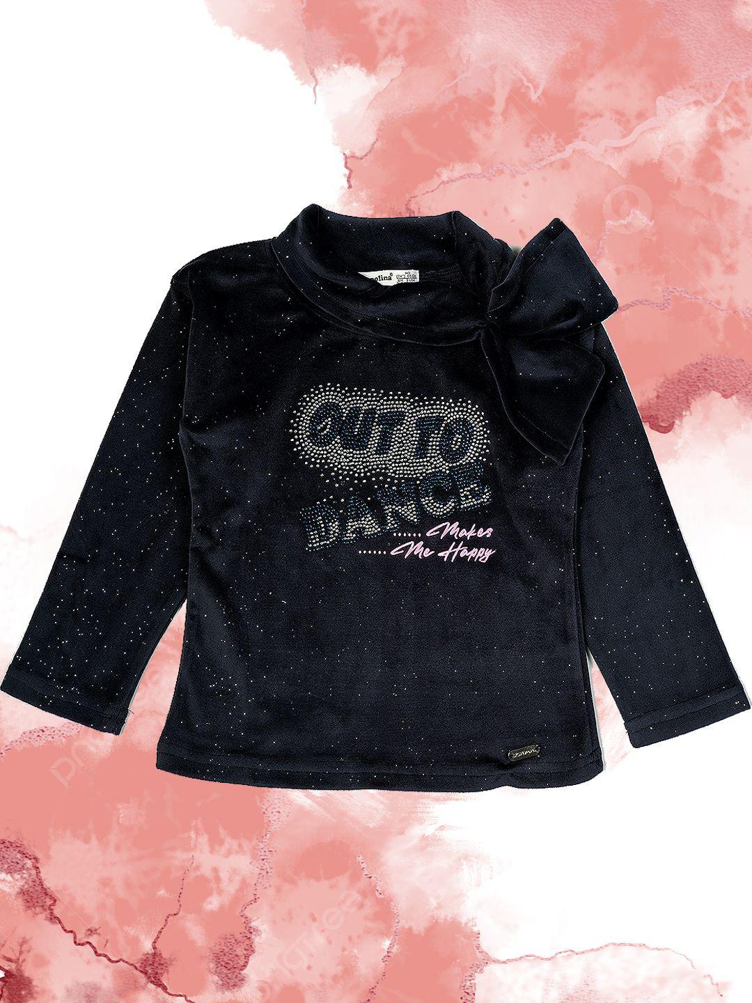 Buy PAMPOLINA Girls Embellished Sweatshirt - Sweatshirts for Girls ...