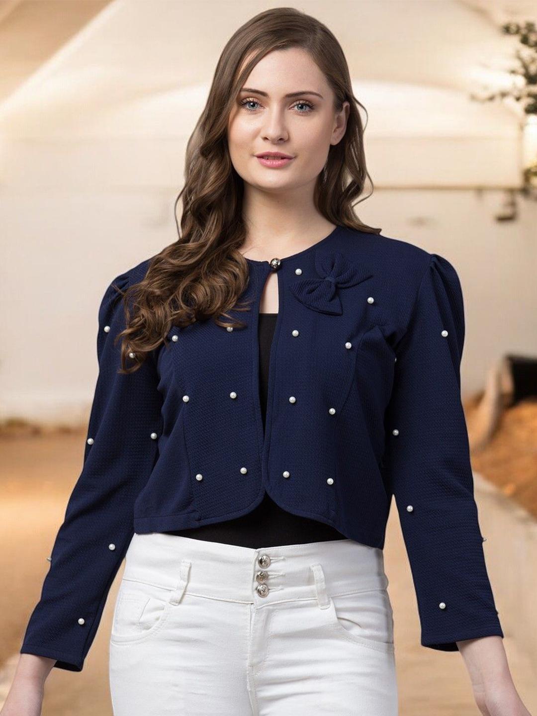 Buy IUGA Embellished Button Shrug - Shrug for Women 31373824 | Myntra