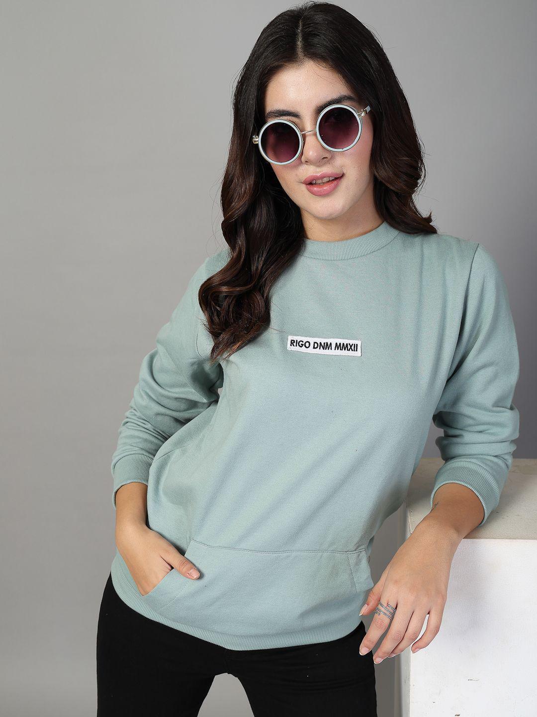 Buy Rigo Women Cotton Printed Sweatshirt - Sweatshirts for Women ...