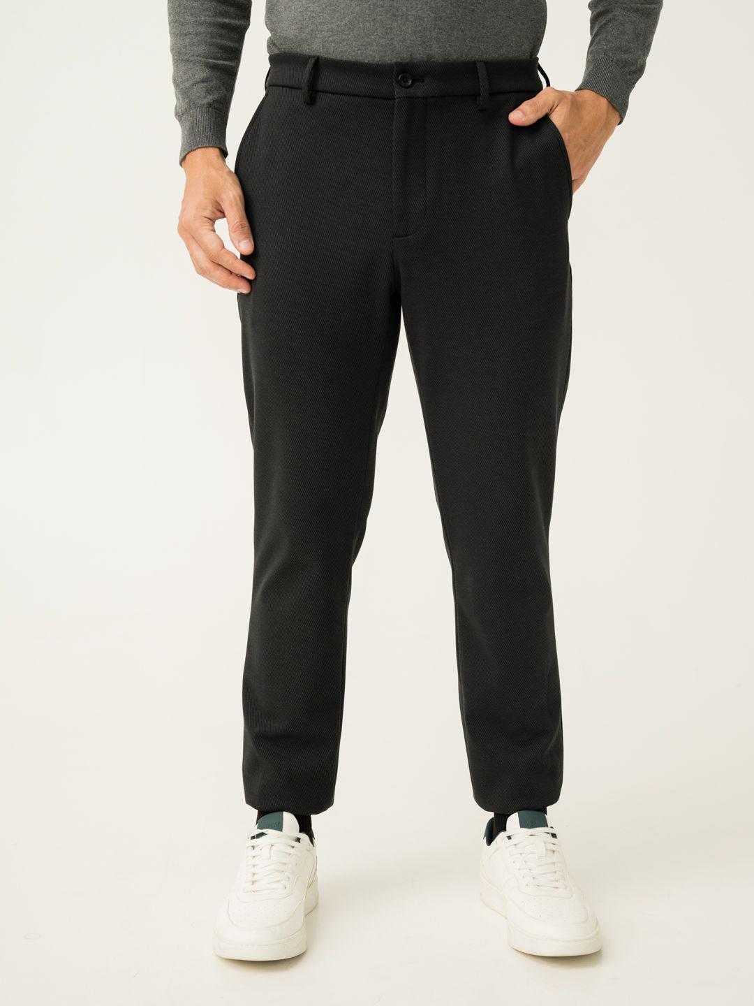 Buy The Pant Project Twill Structured Slim Fit Wrinkle Free Power ...