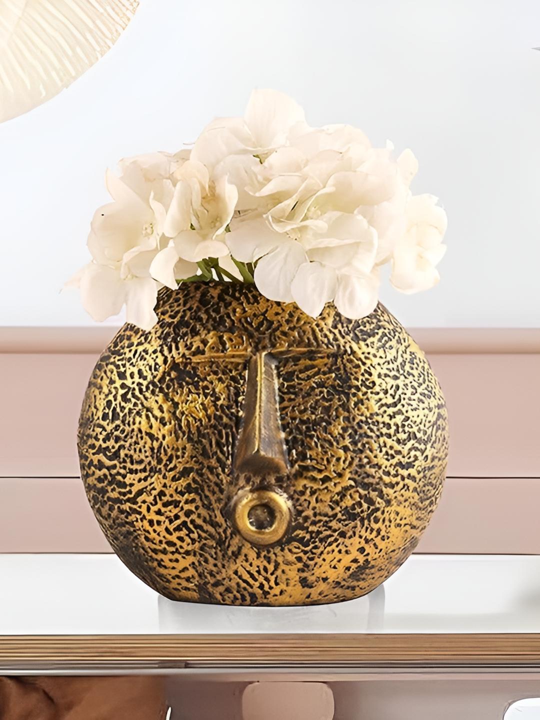 Buy Zart Gold Polyresin Natural Living Room Small Showpiece 3.5 Inches ...