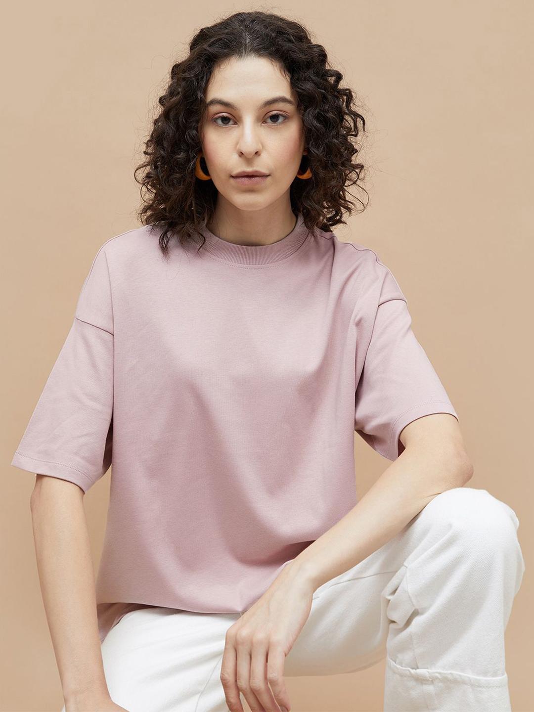 Buy Ginger By Lifestyle Women Solid Cotton Top - Tops for Women ...