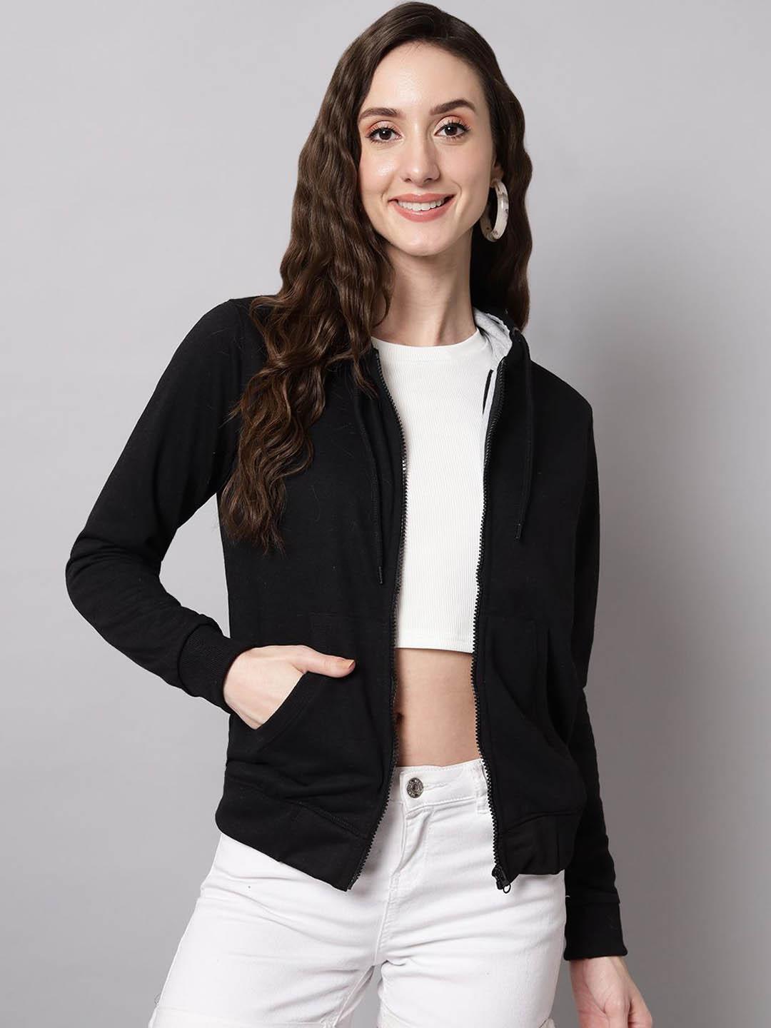 Buy Funday Fashion Women Hooded Solid Fleece Casual Jacket - Jackets ...