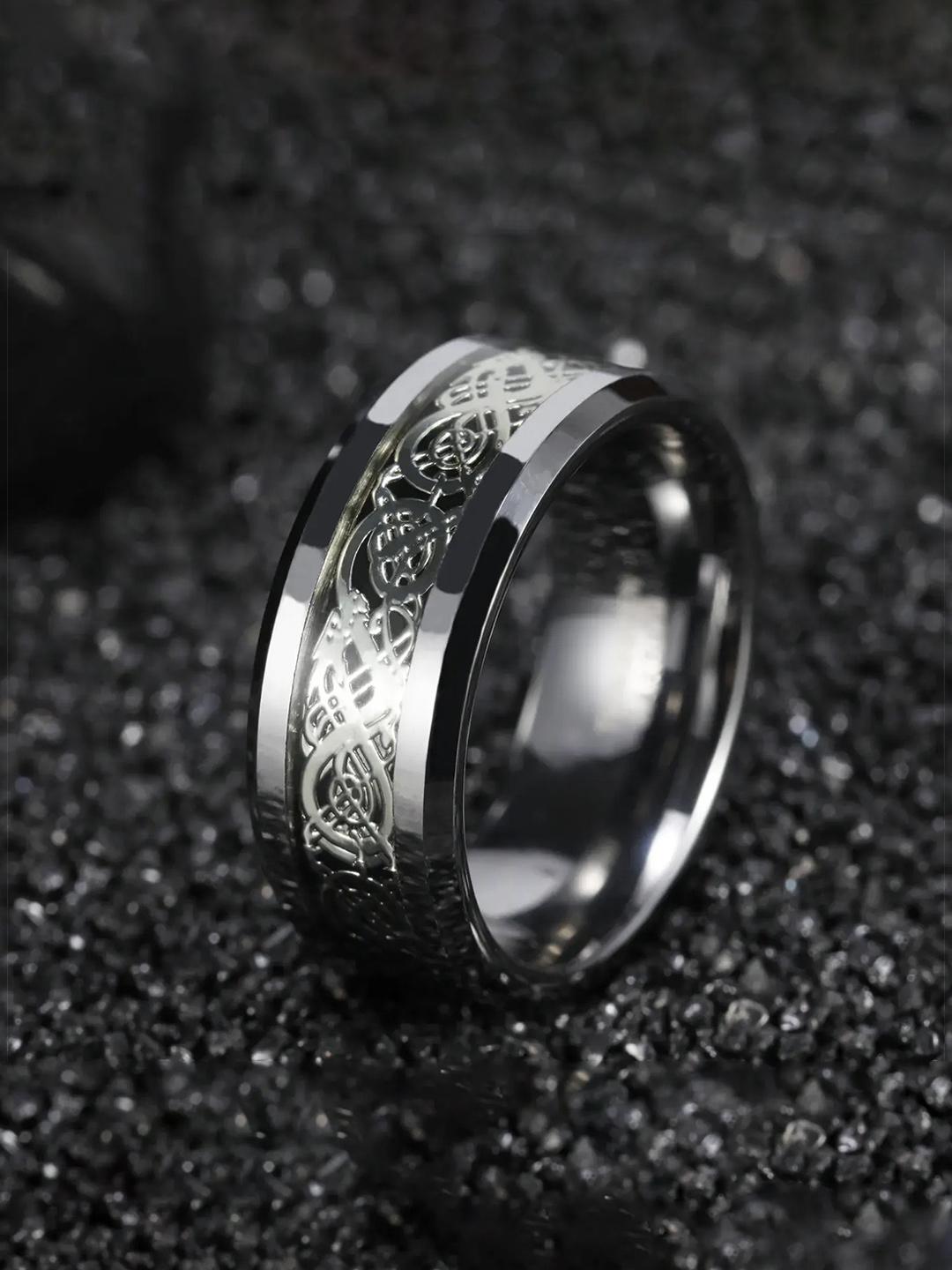 Buy Heer Collection Platinum Plated Thumb Finger Ring - Ring for Unisex ...