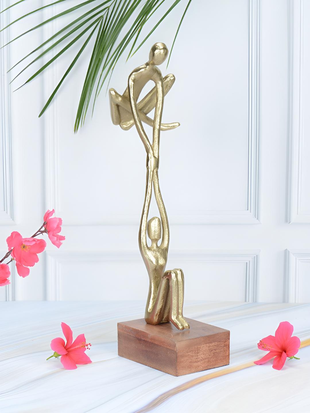 Buy Maison Modern Gold Toned Human Figurine Showpiece - Showpieces for ...