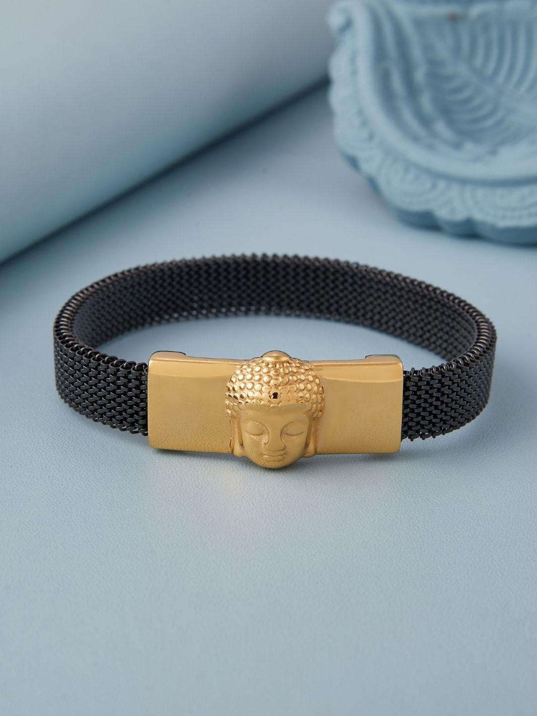 Buy PYLON Men Serenity Stainless Steel Elasticated Bracelet - Bracelet ...