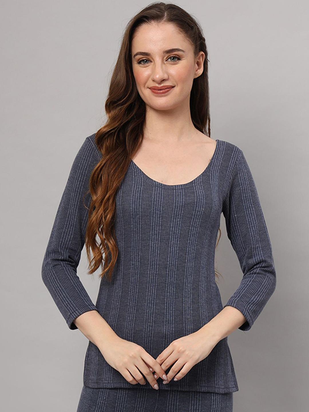 Buy Boleem Women Striped Thermal Tops - Thermal Tops for Women 30904684 ...