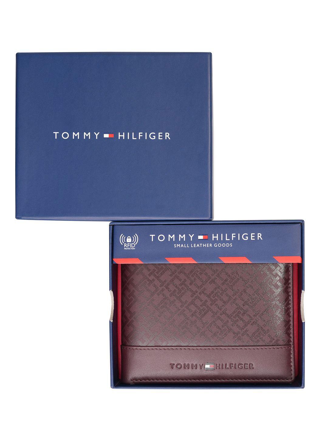 Buy Tommy Hilfiger Men Textured Leather Two Fold Wallet - Wallets for ...