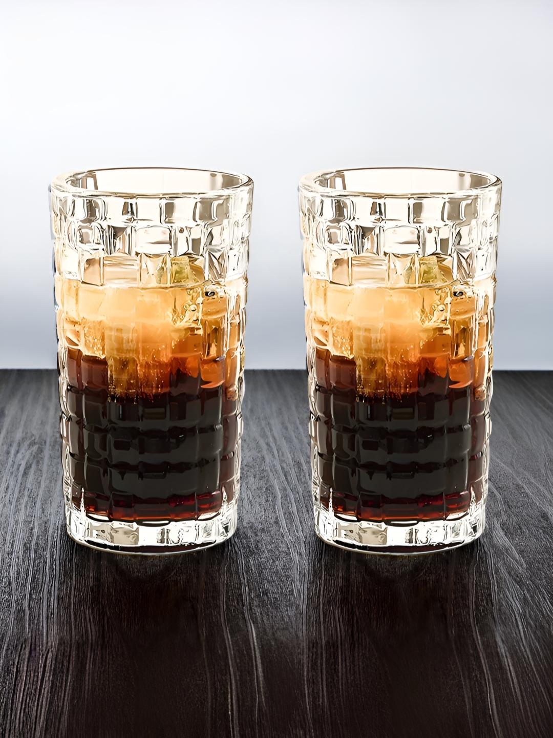 Buy The Better Home Transparent 2 Pieces Textured Beer Glass 320ml ...