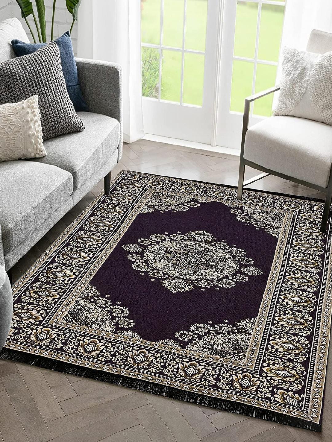 Buy Sparrow World Violet Solid Cotton Carpet - Carpets for Unisex ...
