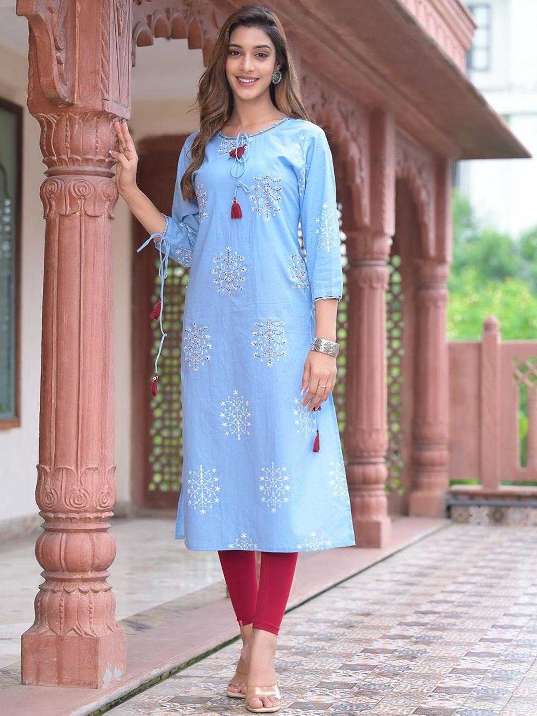 Buy YASH GALLERY Women Embroidered Kurta - Kurtas for Women 30984408 ...