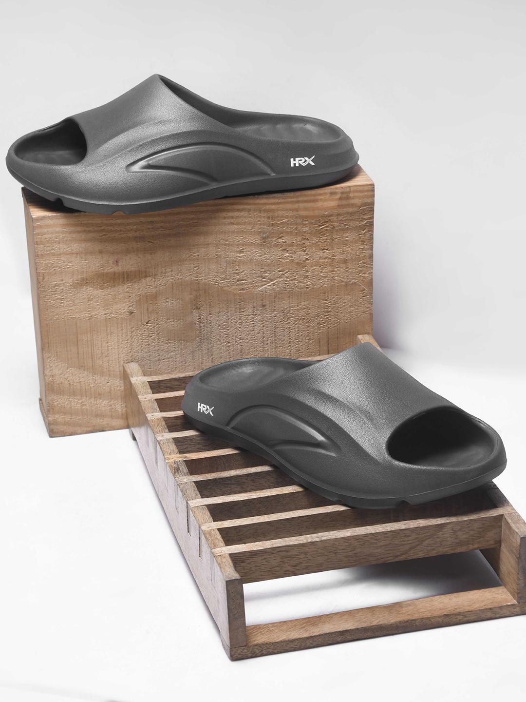 Buy HRX By Hrithik Roshan Men Rubber Sliders - Flip Flops for Men ...