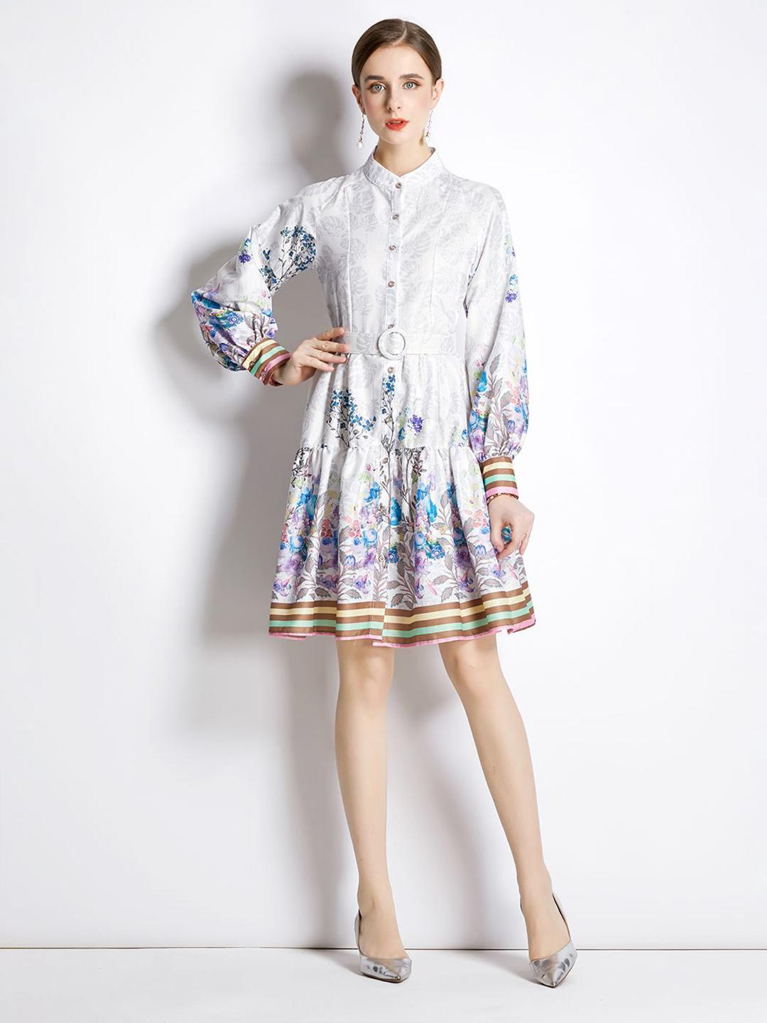 Buy JC Collection Women Floral Printed Fit & Flare Dress - Dresses for ...