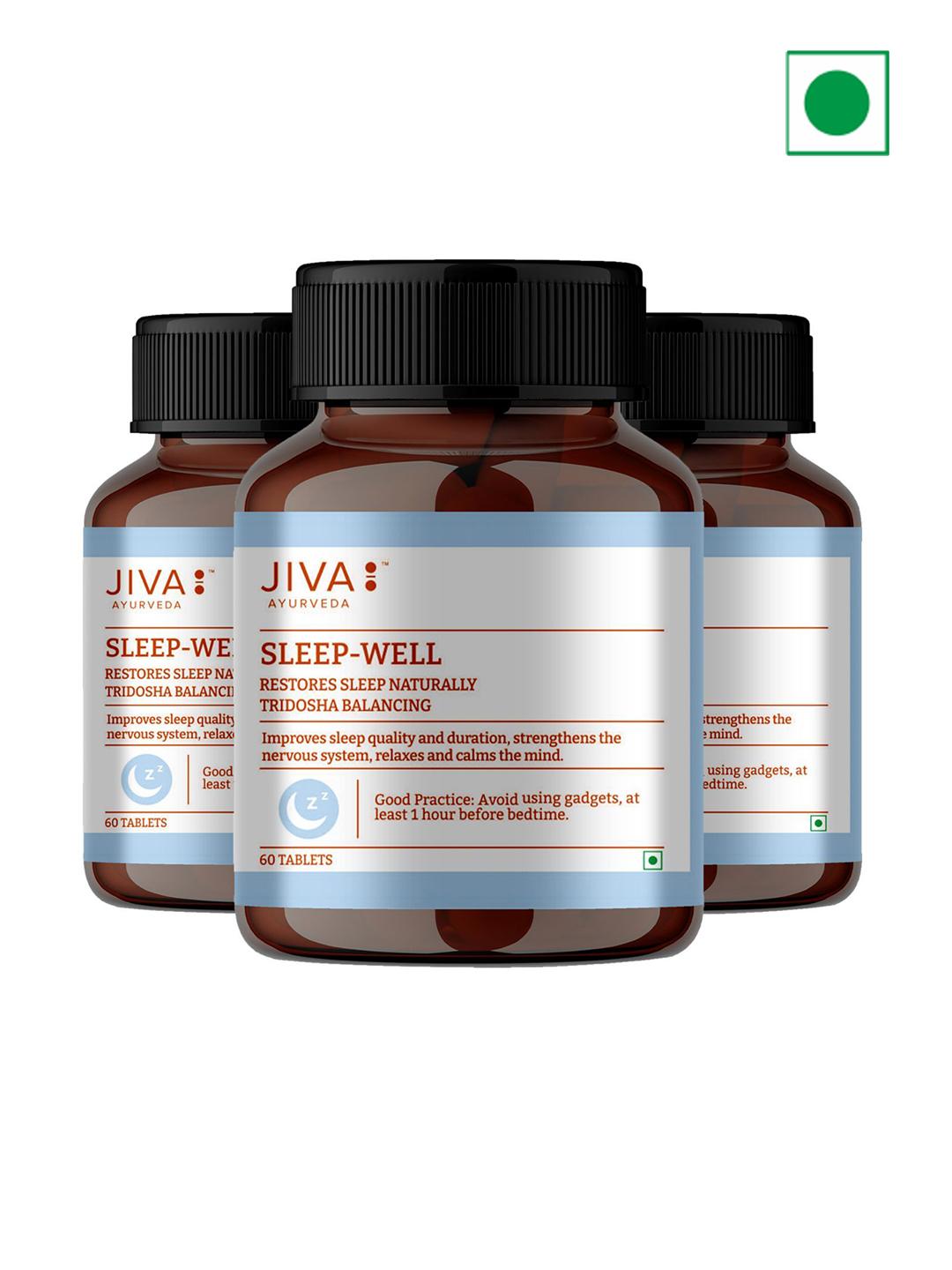 Buy Jiva Set Of 3 Sleep Well Tablet 60 Tablets Each - Herbal ...
