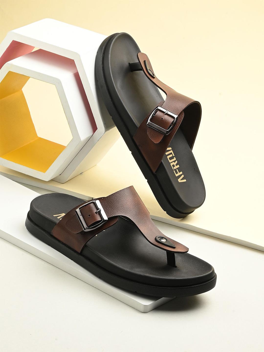 Buy AfroJack Men PU Comfort Sandals - Sandals for Men 30783987 | Myntra