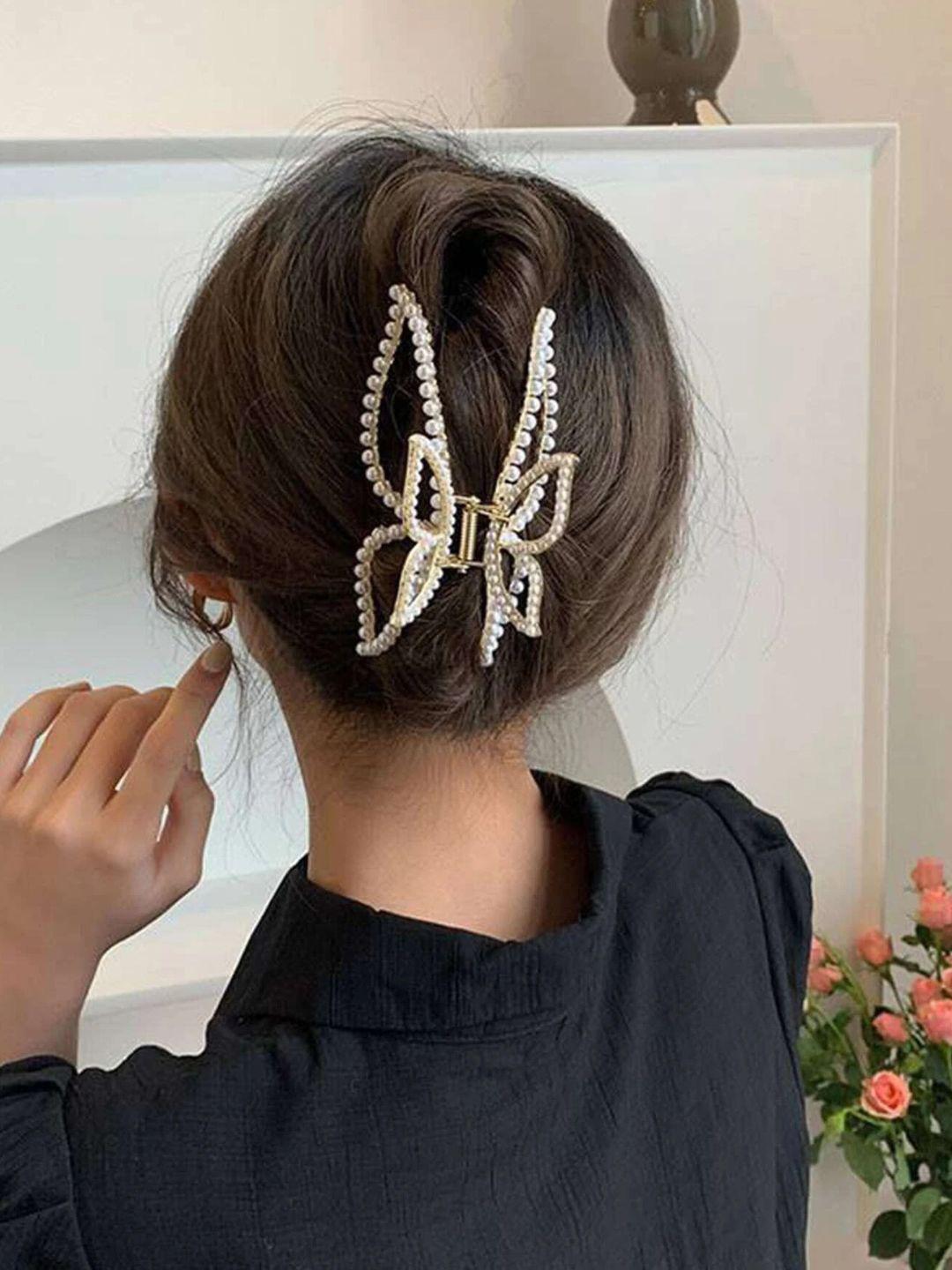 Buy Fabula Women Embellished Claw Clip - Hair Accessory for Women ...