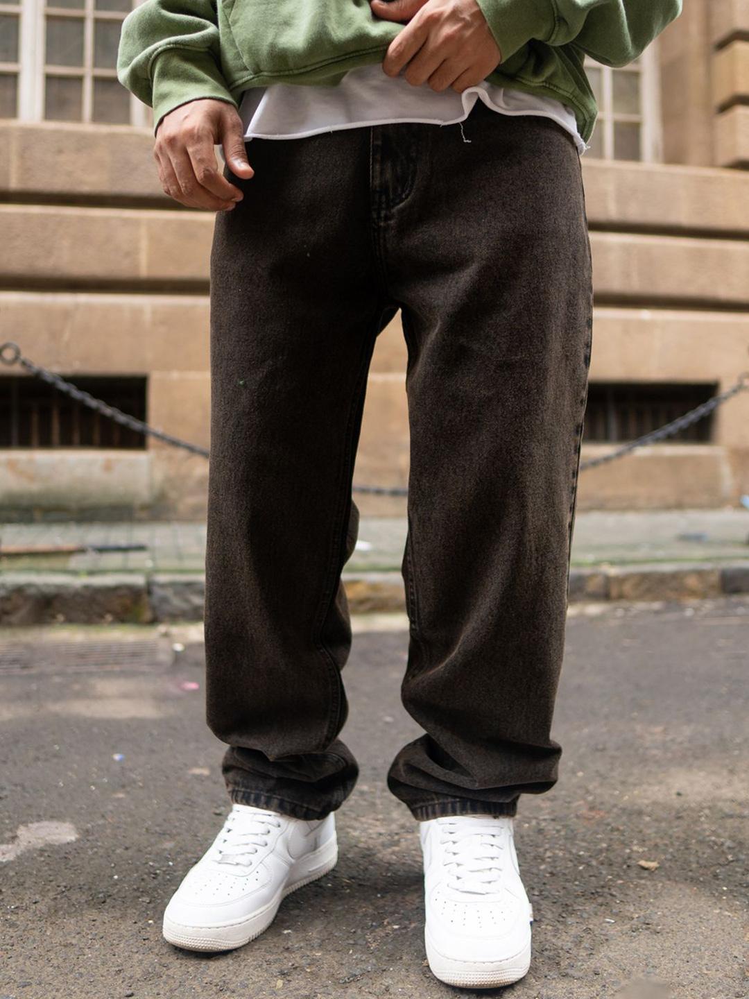 Buy Powerlook Men Baggy Fit Mildly Distressed Jeans - Jeans for Men ...