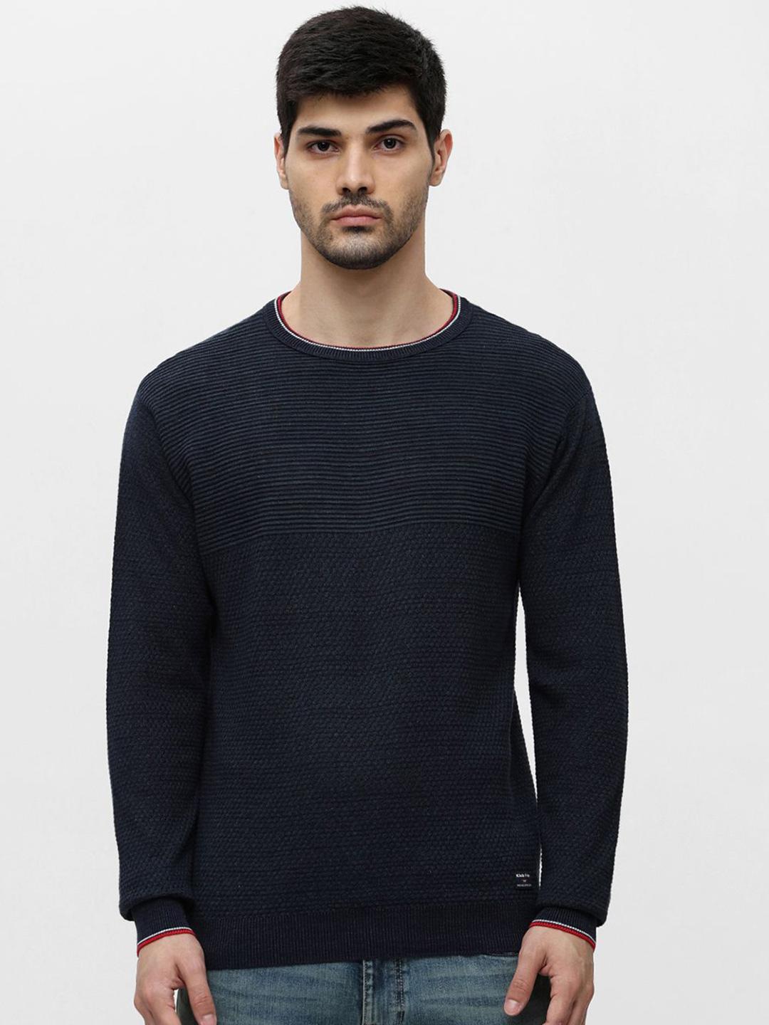 Buy Klub Fox Men Round Neck Pullover Cotton Sweater - Sweaters for Men ...