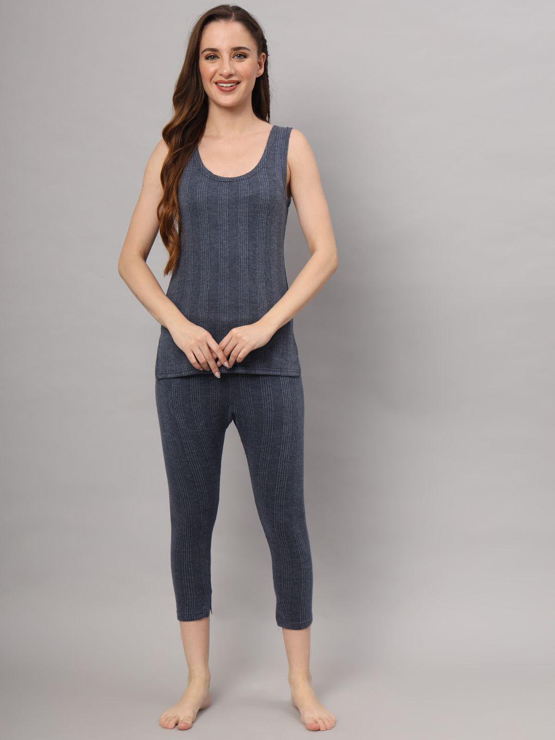 Buy Boleem Women Striped Thermal Set - Thermal Set for Women 31066890 ...
