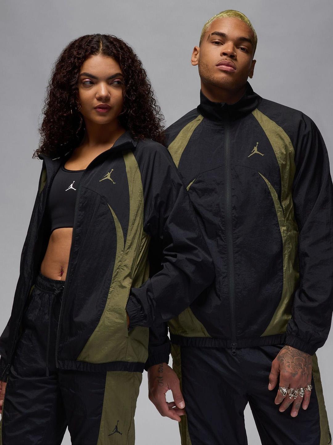 Buy Nike Men Colourblocked Mock Collar Jorda Sport Jam Warm Up Sporty ...