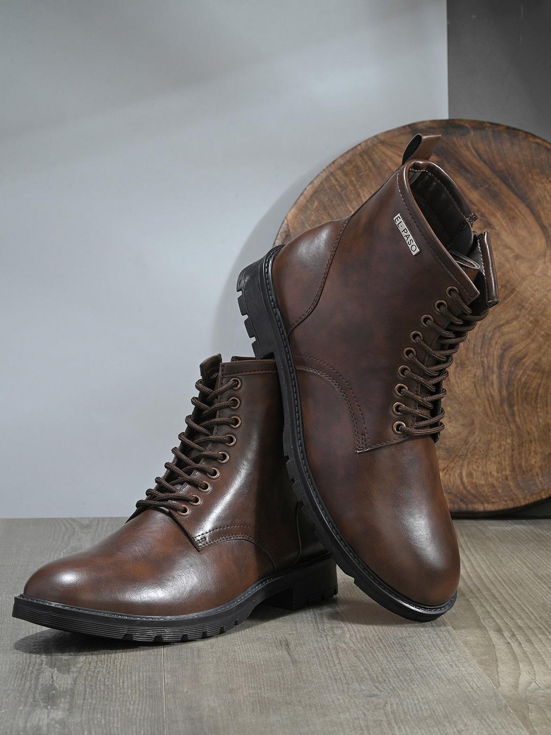 Buy El Paso Men Synthetic Block Heeled Regular Boots - Boots for Men ...