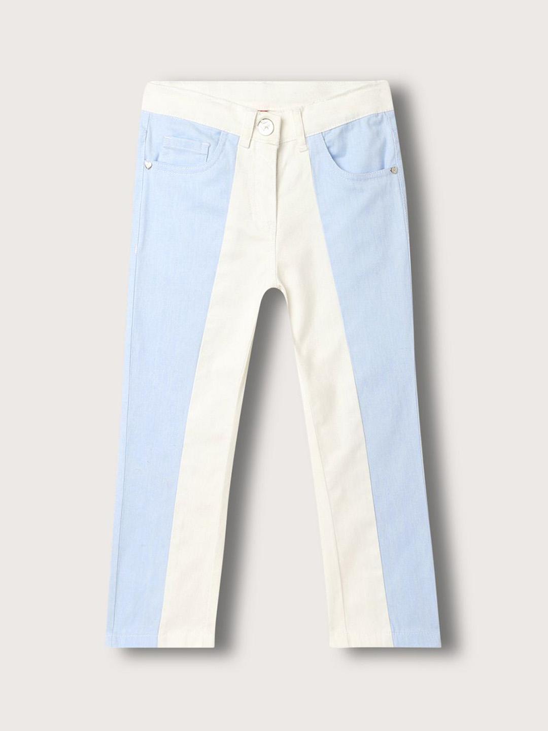Buy Blue Giraffe Girls Colorblocked Skinny Fit Mid Rise Jeans - Jeans ...