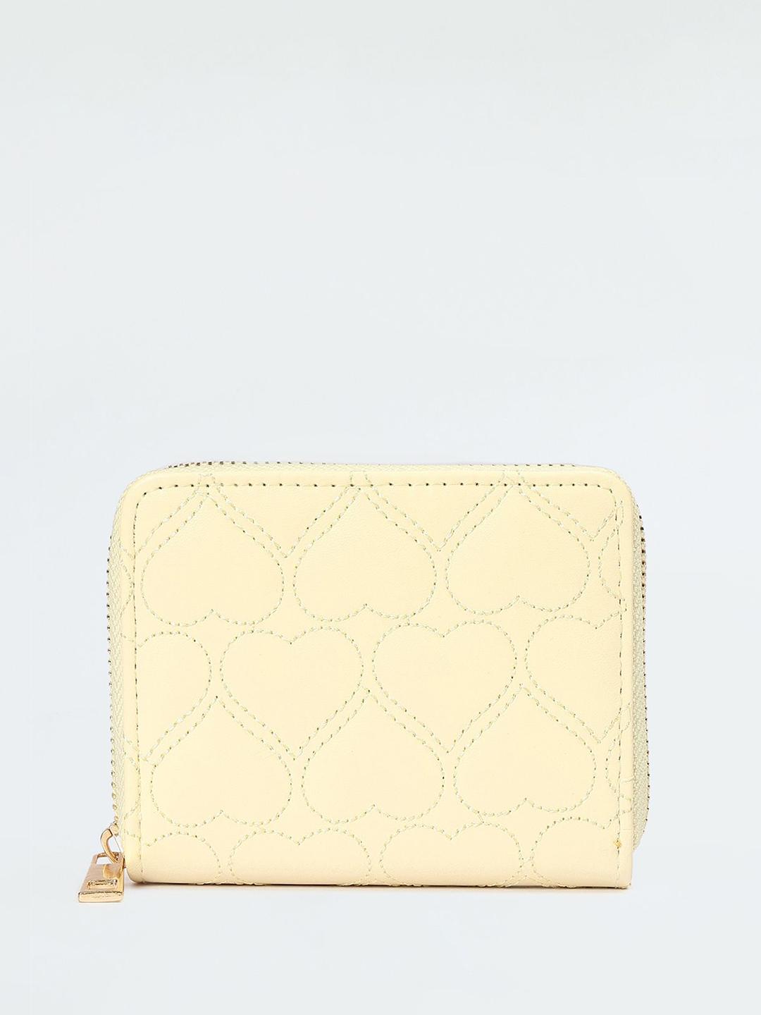 Buy Max Women Geometric PU Zip Around Wallet - Wallets for Women ...