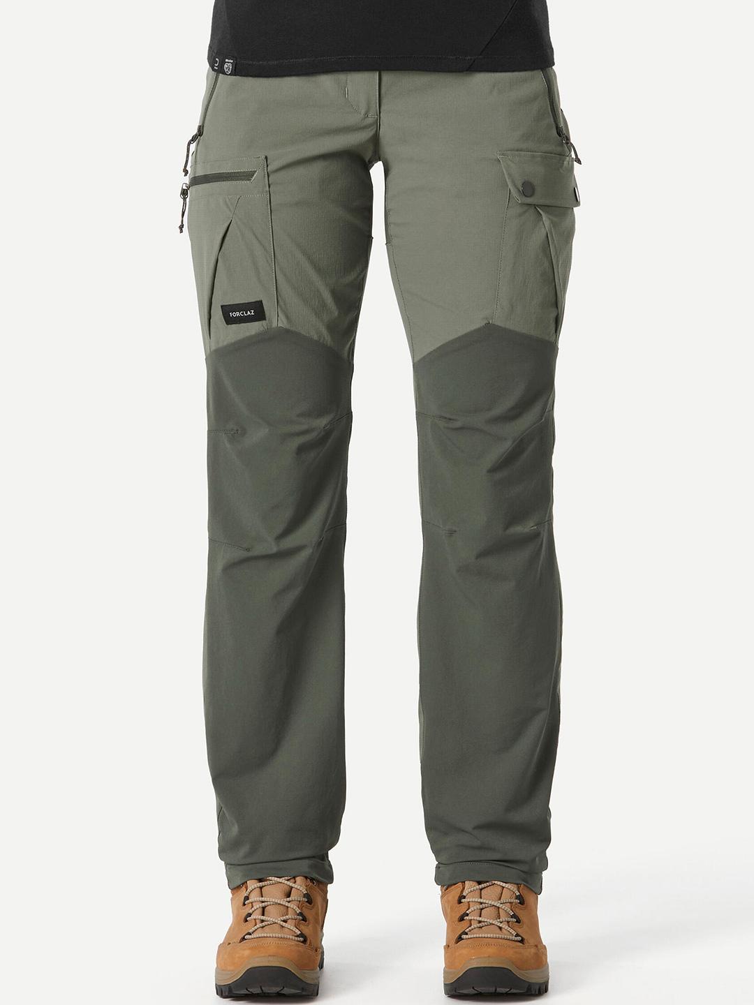 Buy Decathlon Forclaz Women Khaki Stretchable Water Resistant Trekking ...