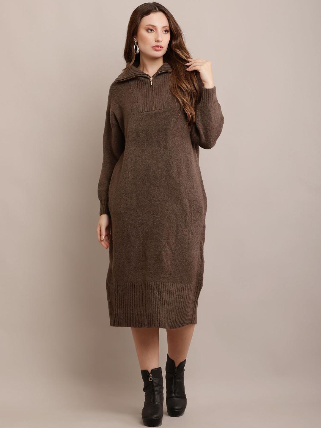 Buy NoBarr Solid Jumper Midi Dress - Dresses for Women 31149198 | Myntra
