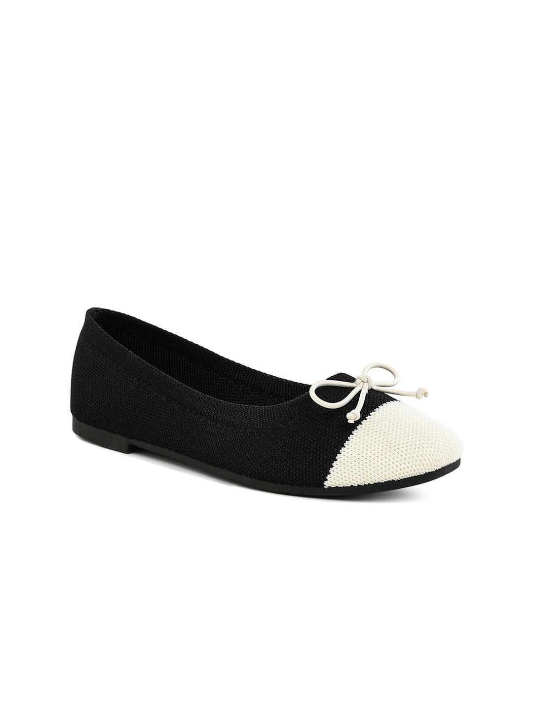 Buy London Rag Women Colorblocked Bow Detail Ballerinas - Ballerinas ...