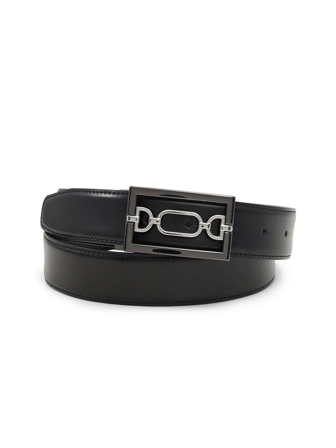 Buy ALDO Men Solid Push Pin Leather Reversible Belt - Belts for Men ...