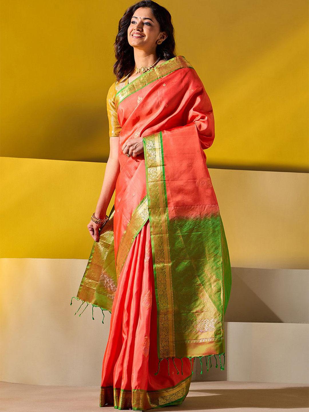 Buy Taneira Woven Design Zari Saree - Sarees for Women 31156030 | Myntra