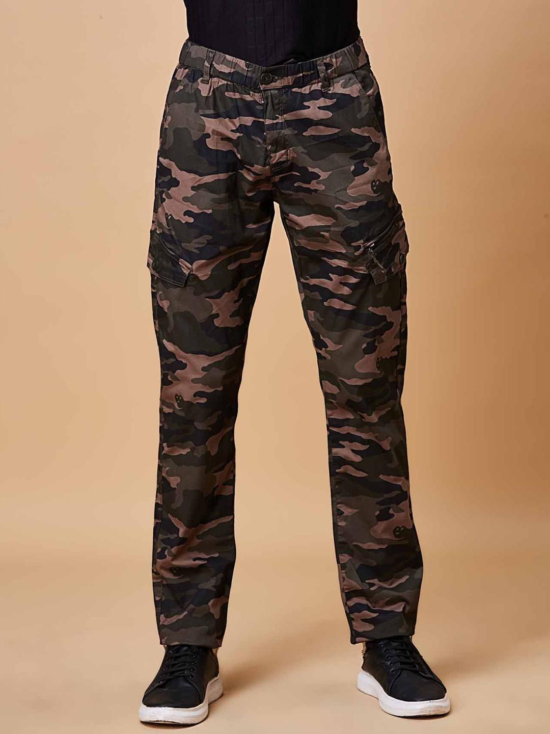 Buy Beevee Men Classic Regular Fit Cargos Trousers - Trousers for Men ...