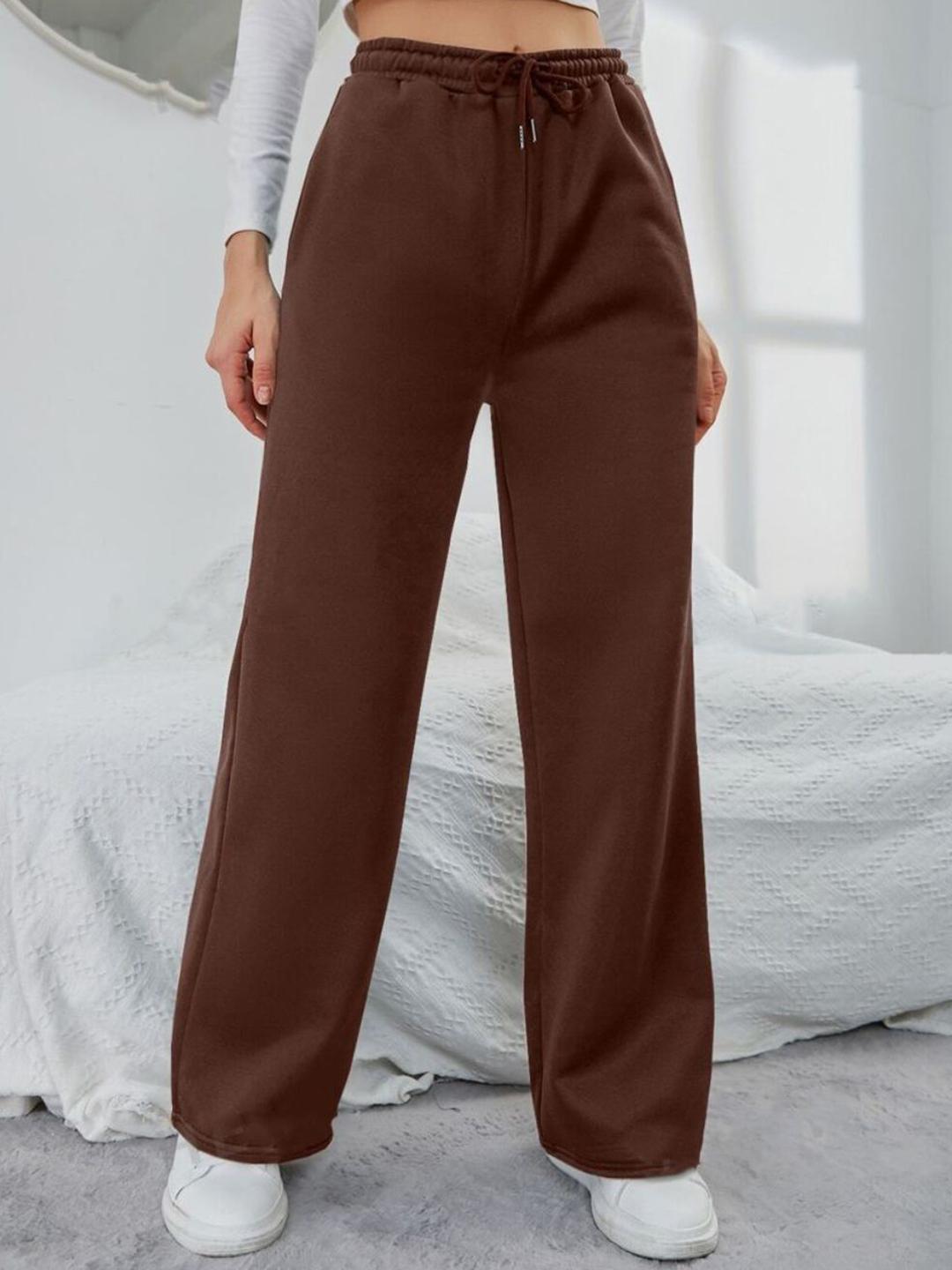 Buy ADDICTED ATTIRE Women Solid Bell Bottoms Loose Fit Joggers ...
