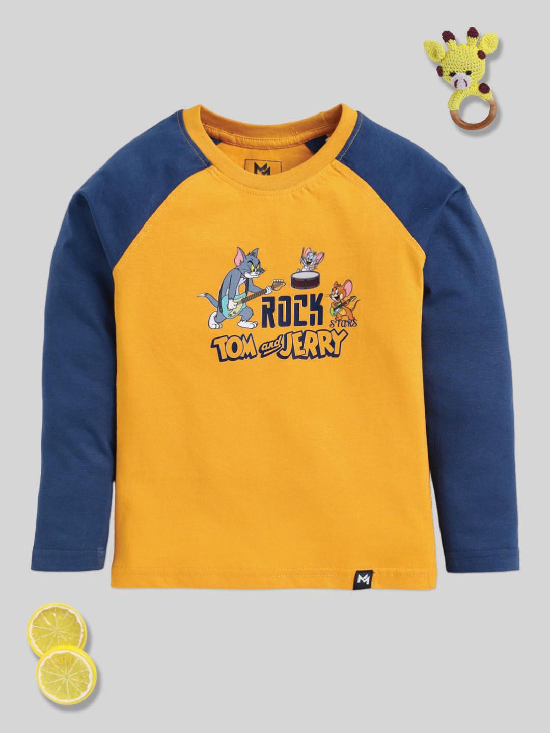 Buy YK X Minute Mirth Boys Tom & Jerry Printed Pure Cotton T Shirt ...