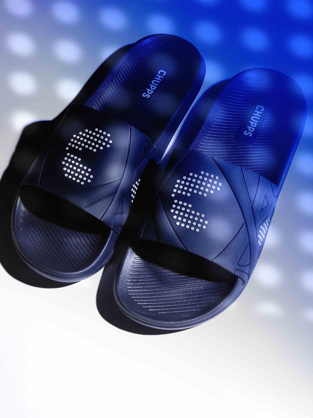 Buy CHUPPS Men ErgoX Plus Comfort Flux Sliders - Flip Flops for Men ...