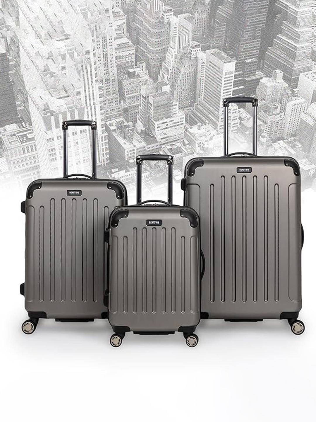 Buy Kenneth Cole Set Of 3 Hard Sided Trolley Suitcase - Trolley Bag for ...