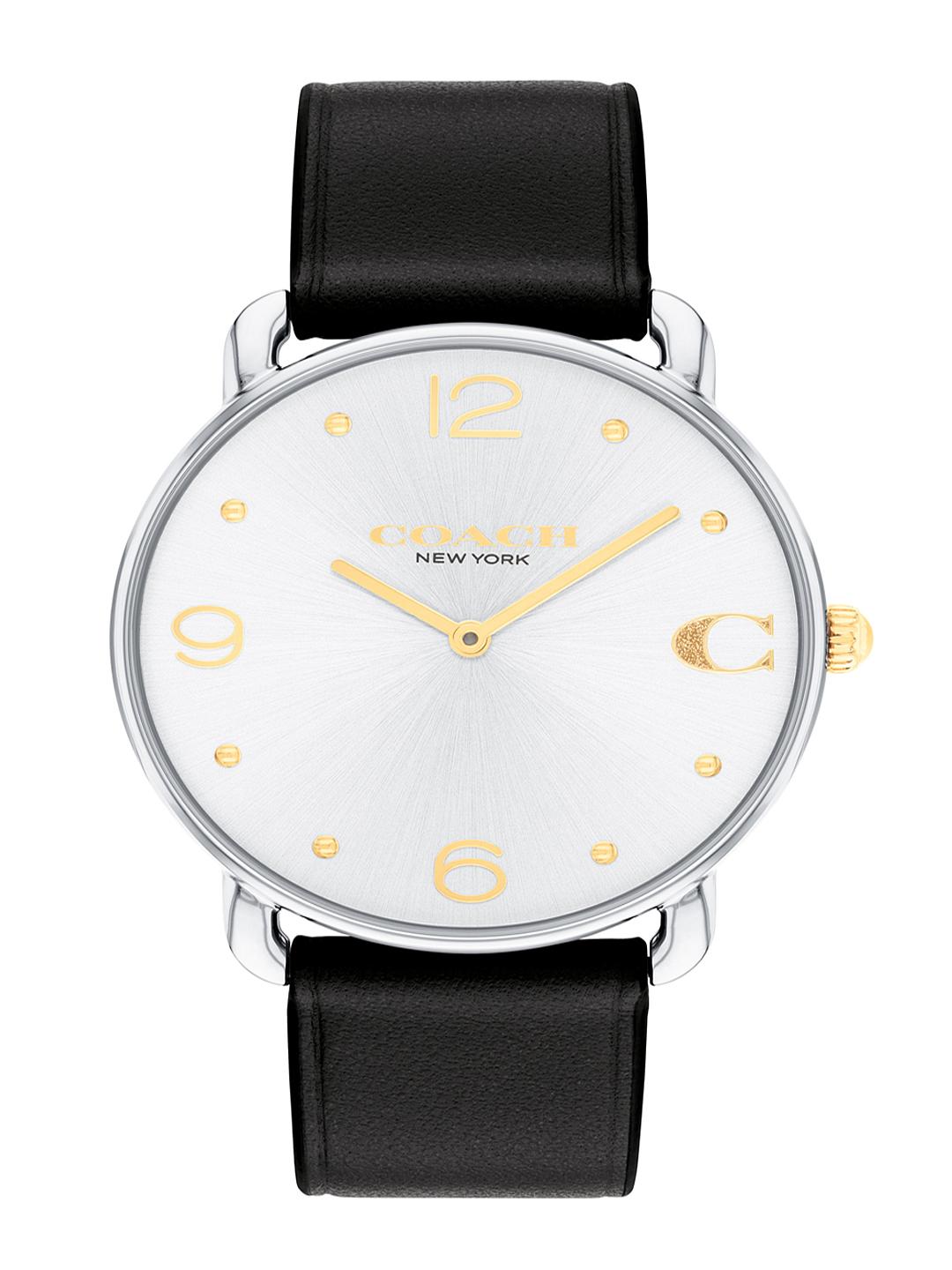 Buy Coach Women Round Dail Leather Straps Analogue Watch 14504198 ...