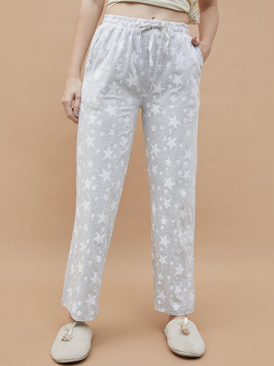 Buy Ginger By Lifestyle Women Printed Cotton Lounge Pants - Lounge ...
