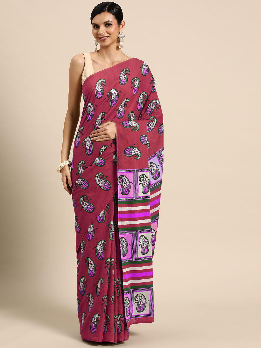 Buy BUTA BUTI Floral Pure Cotton Saree - Sarees for Women 30853893 | Myntra
