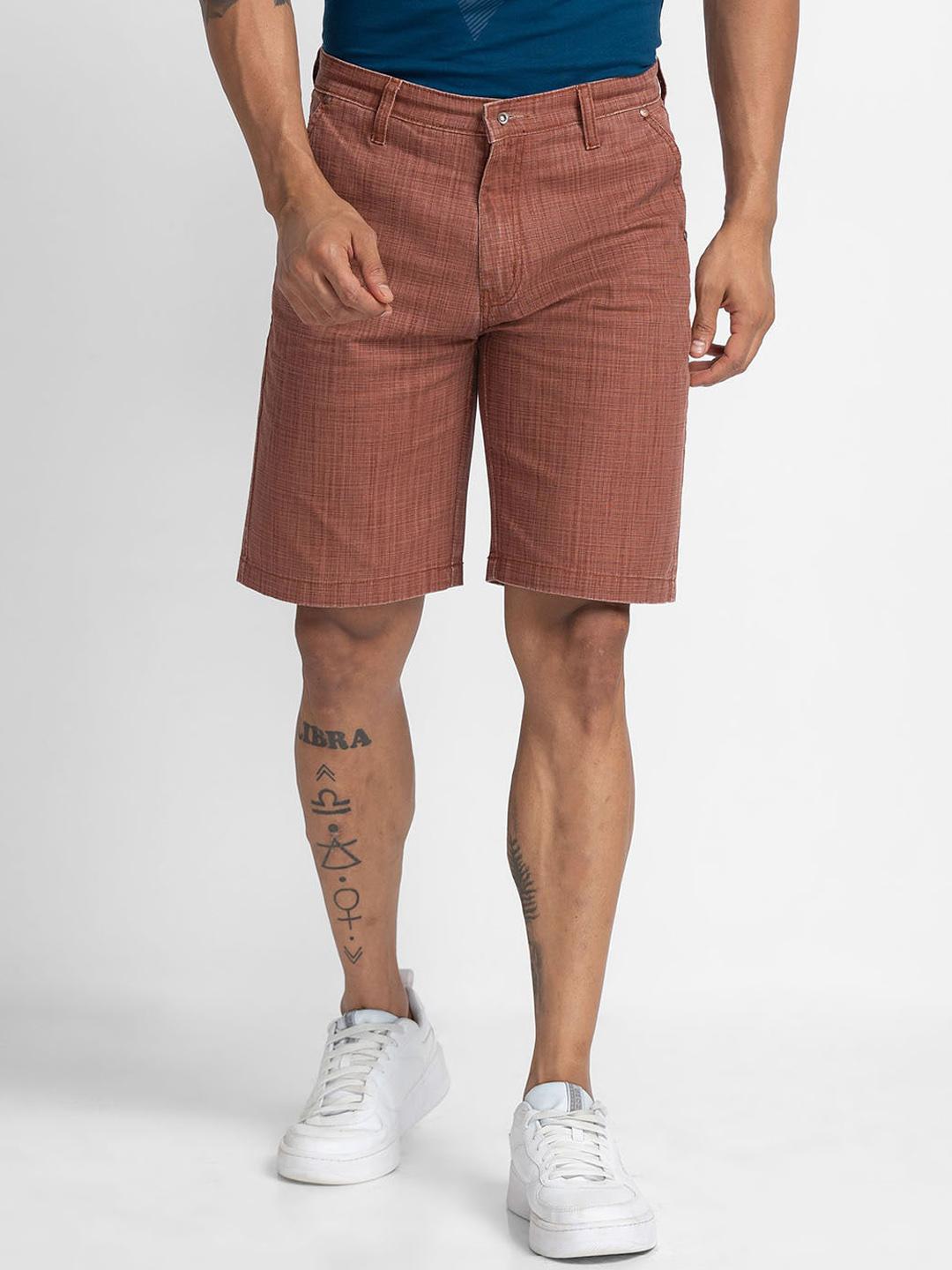 Buy Globus Men Rust Shorts - Shorts for Men 20241464 | Myntra