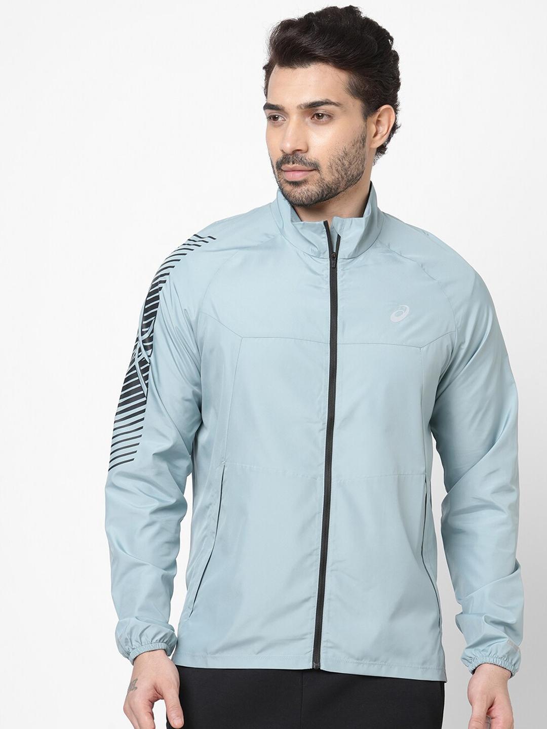 Buy ASICS Icon Men Grey Solid Jacket - Jackets for Men 20243778 | Myntra