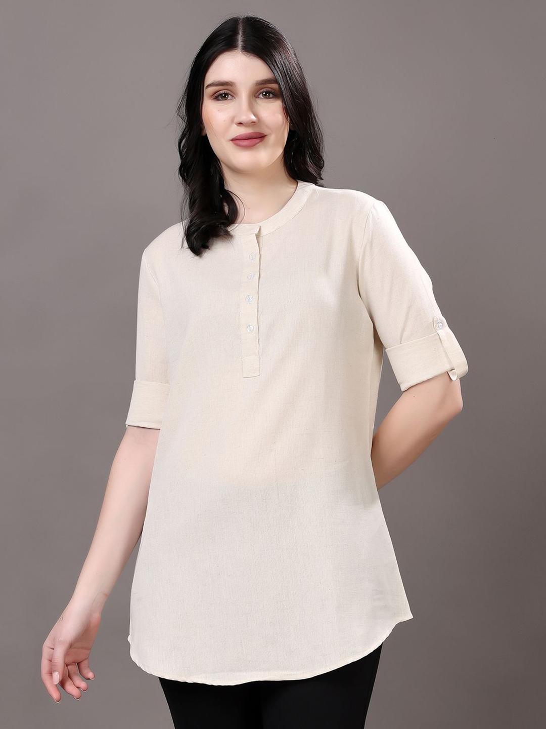 Buy Moda Rapido Women Mandarin Collar Tunic - Tunics for Women 33417100 ...
