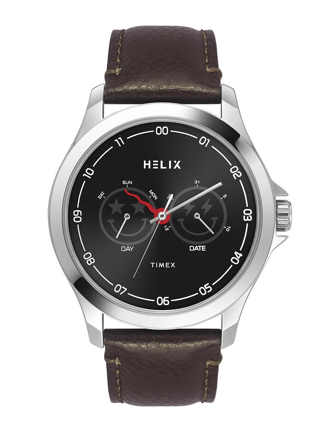 Buy Helix By Timex Black Round Dial Analog Men's Watch TW055HG04 ...