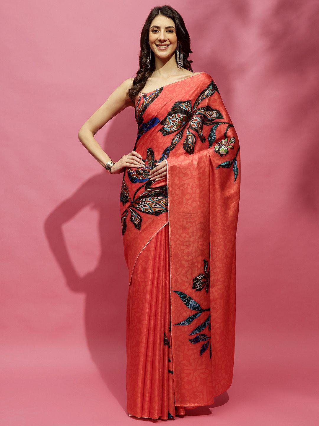Buy Navyasa By Liva Floral Printed Saree - Sarees for Women 33422323 ...