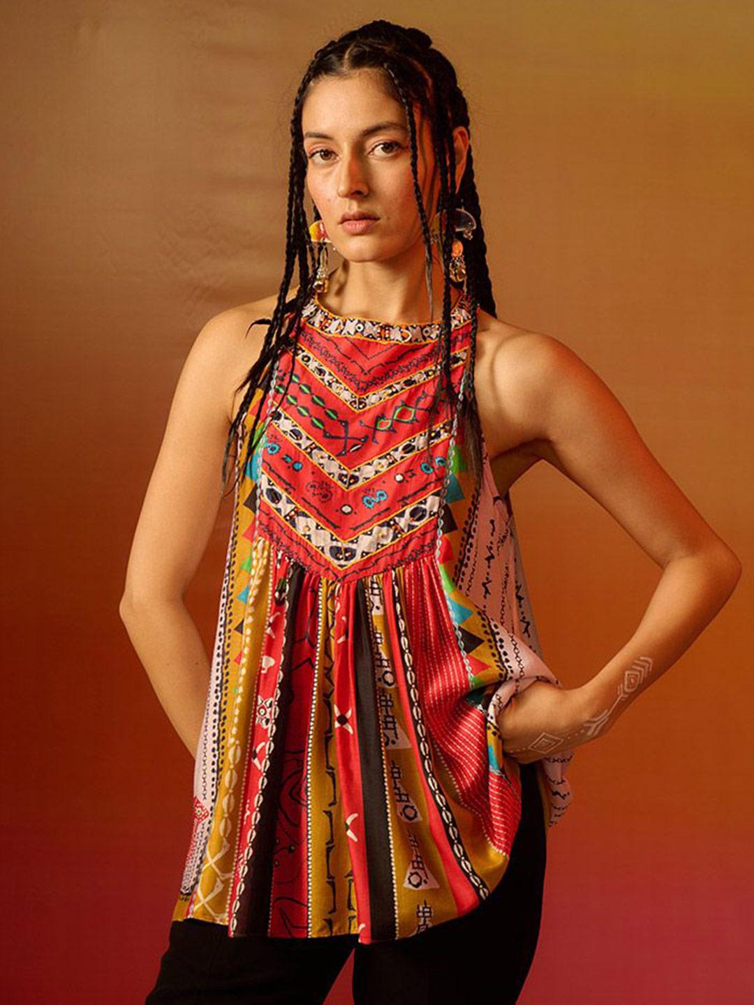 Buy SAUNDH Women Tribal Printed Top - Tops for Women 33425383 | Myntra