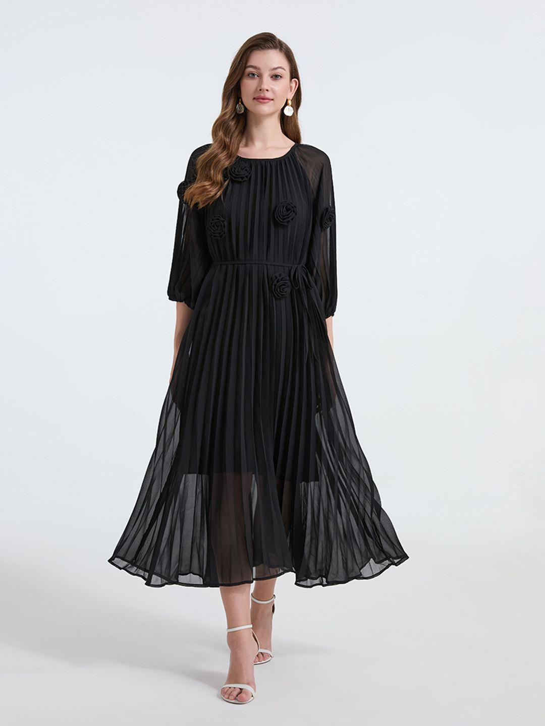 Buy JC Collection Women Fit & Flare Midi Dress - Dresses for Women ...